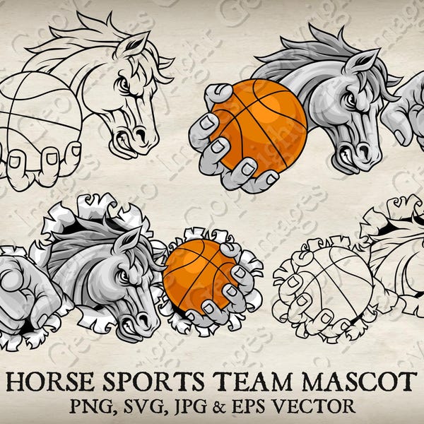 Horse Basketball Team - Etsy UK