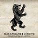 Bear Grizzly Standing Rampant on Hind Legs Heraldic Family Crest Coat ...