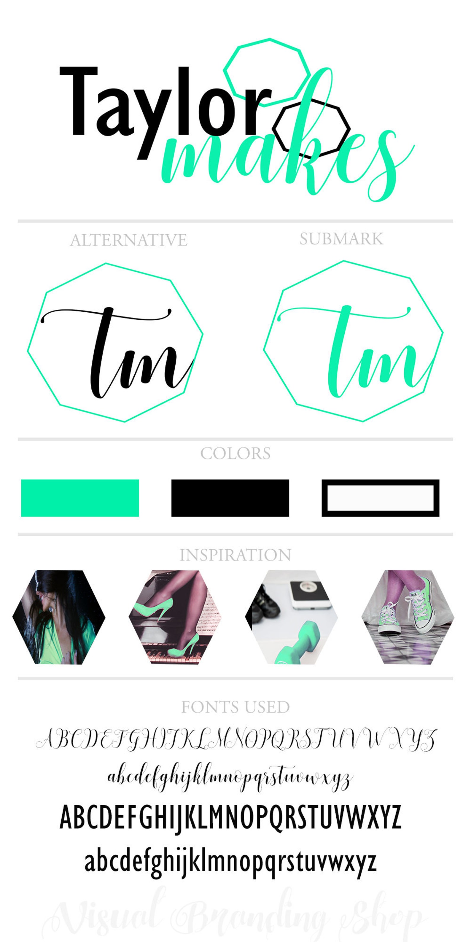 Premade Geometric Logo Design | Octagon Logo Design | Geometric Logo ...