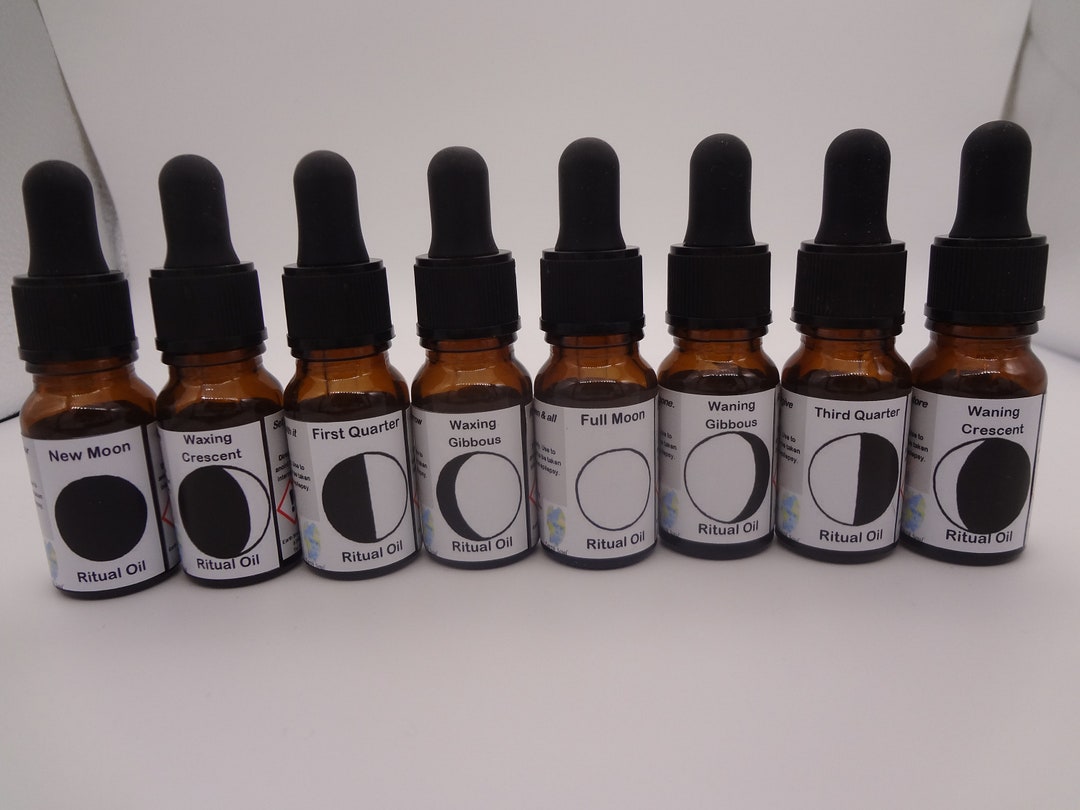 Lunar Ritual Oils, Moon Cycle, Pagan, Wicca, Magic, Single Oils ...