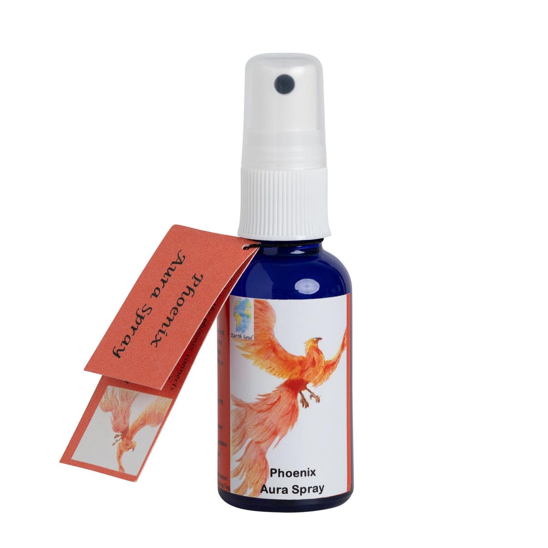 Phoenix Aura Spray | Rebirth and Transformation | Moldavite & Charoite ...