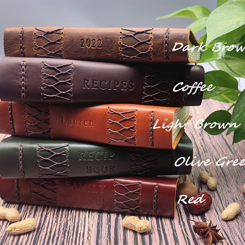 Leather Recipe Book - Etsy