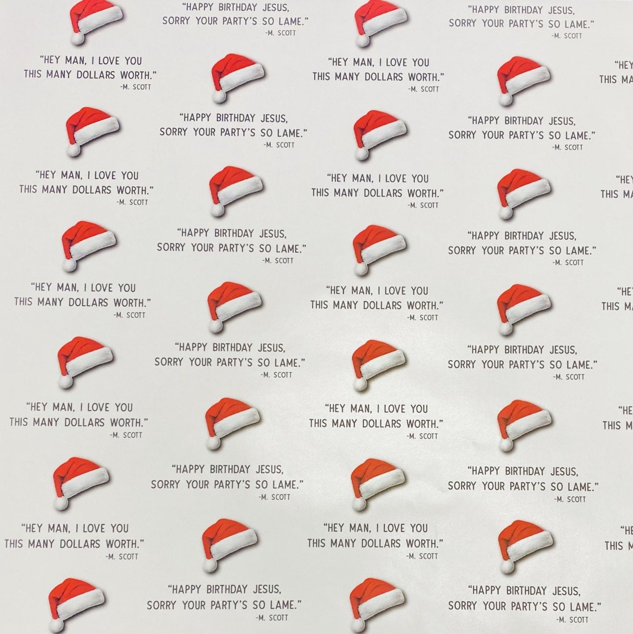 The Office/ Michael Scott Christmas Party Inspired Wrapping | Etsy