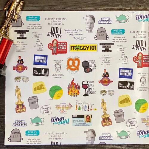 The Office Inspired Gift Wrapping Paper Dunder Mifflin Paper | Etsy