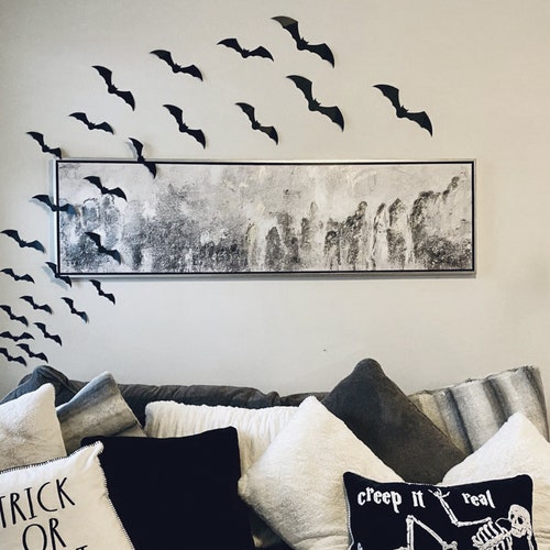 Halloween Wall Decals Flying Bat Wall Stickers Party - Etsy