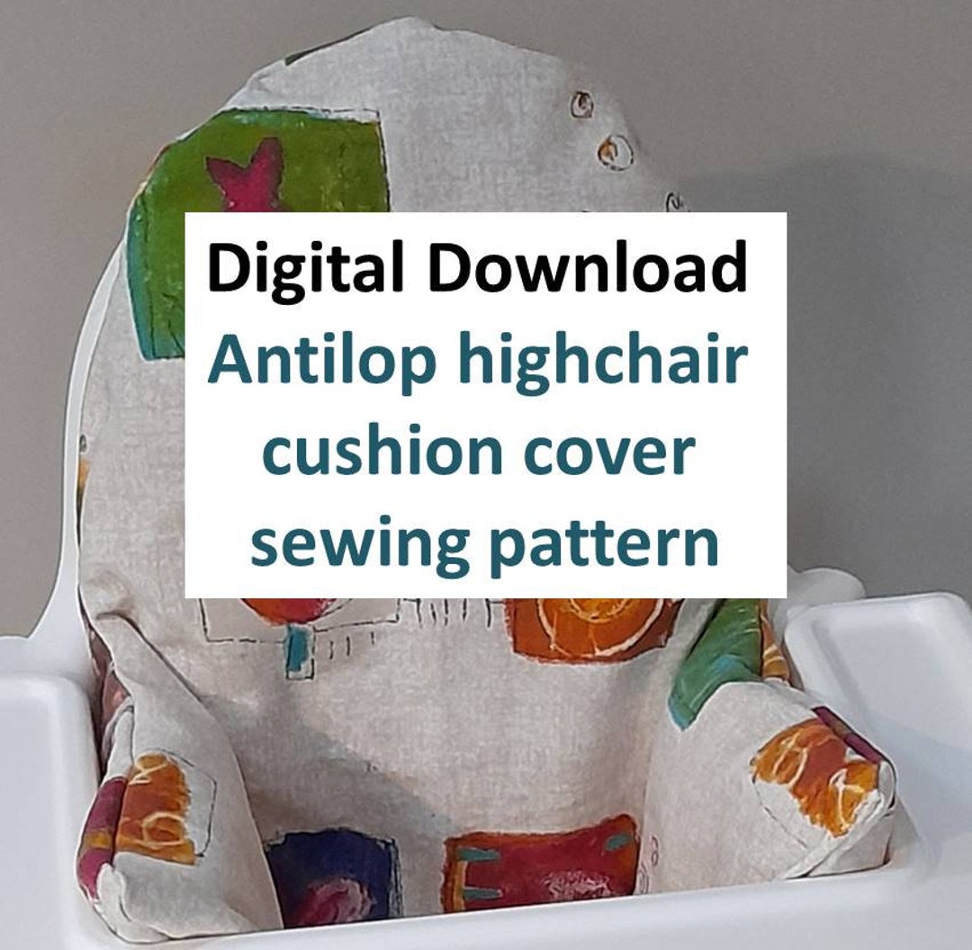 Digital Download Antilop Highchair Cushion Cover Pdf Sewing Pattern and ...
