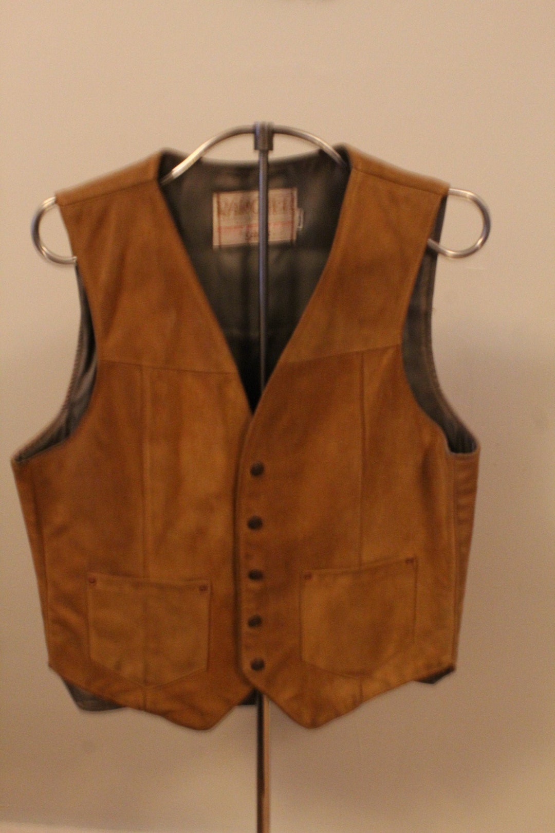 1970s Western Suede Schott Vest - Etsy