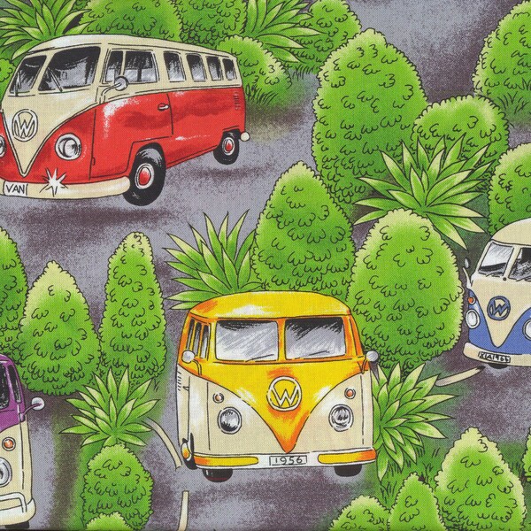 Vw Bus Fabric - Etsy