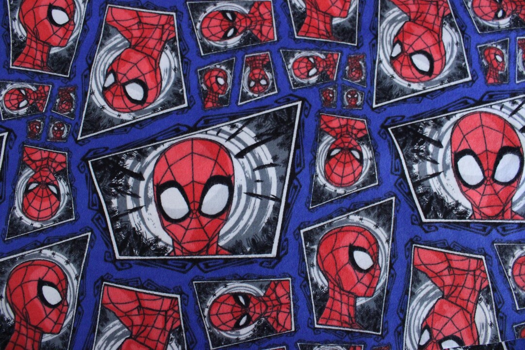 Springs Creative Licensed Spiderman Swirl Print Spider-man Print Cotton ...