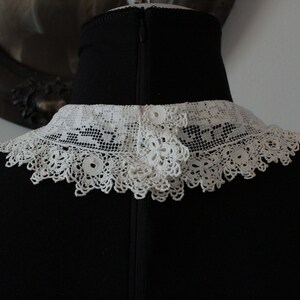 1910's Antique Embroidered Lace Plastron Modesty Panel Collar Bodice ...