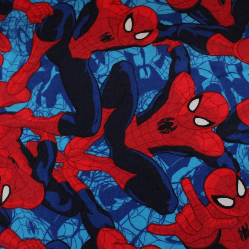 Spiderman Fabric - Etsy