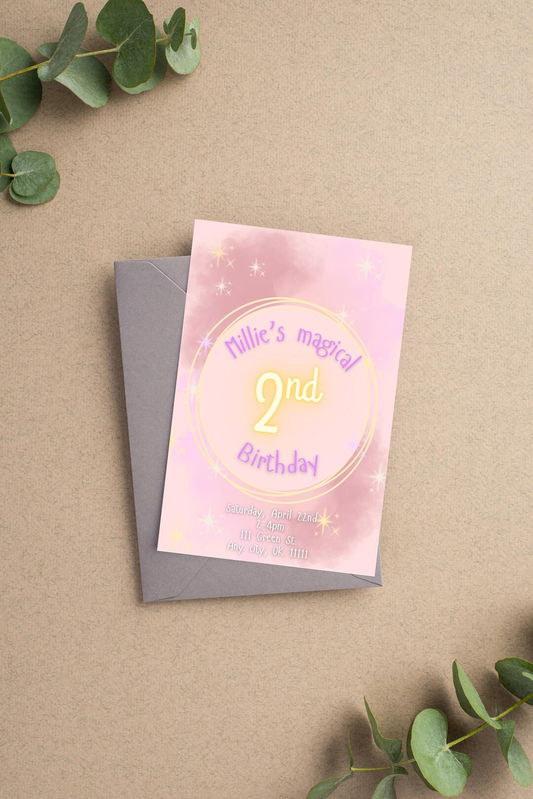 Editable Kid's Birthday Invitation - Etsy