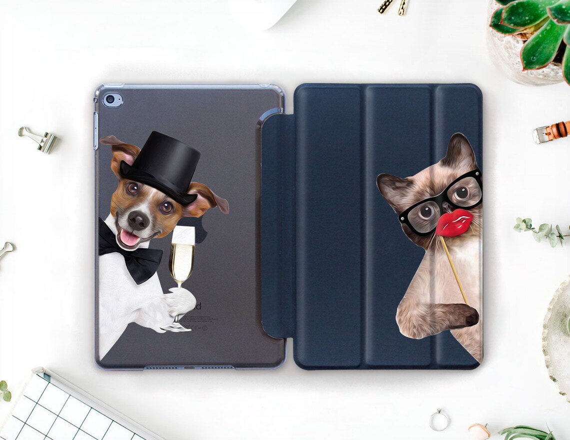 Funny Cat iPad Mini 6 Case iPad Pro 11.4 2021 Case Dog Art - Etsy España
