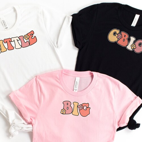 Vintage Style Big Little Sorority Reveal Party Shirts Retro - Etsy