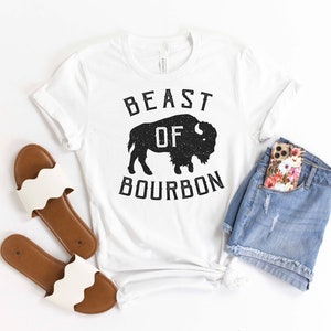 Beast of Bourbon Drinking Whiskey Bison Buffalo Gettin' - Etsy