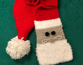Santa scarf | Etsy