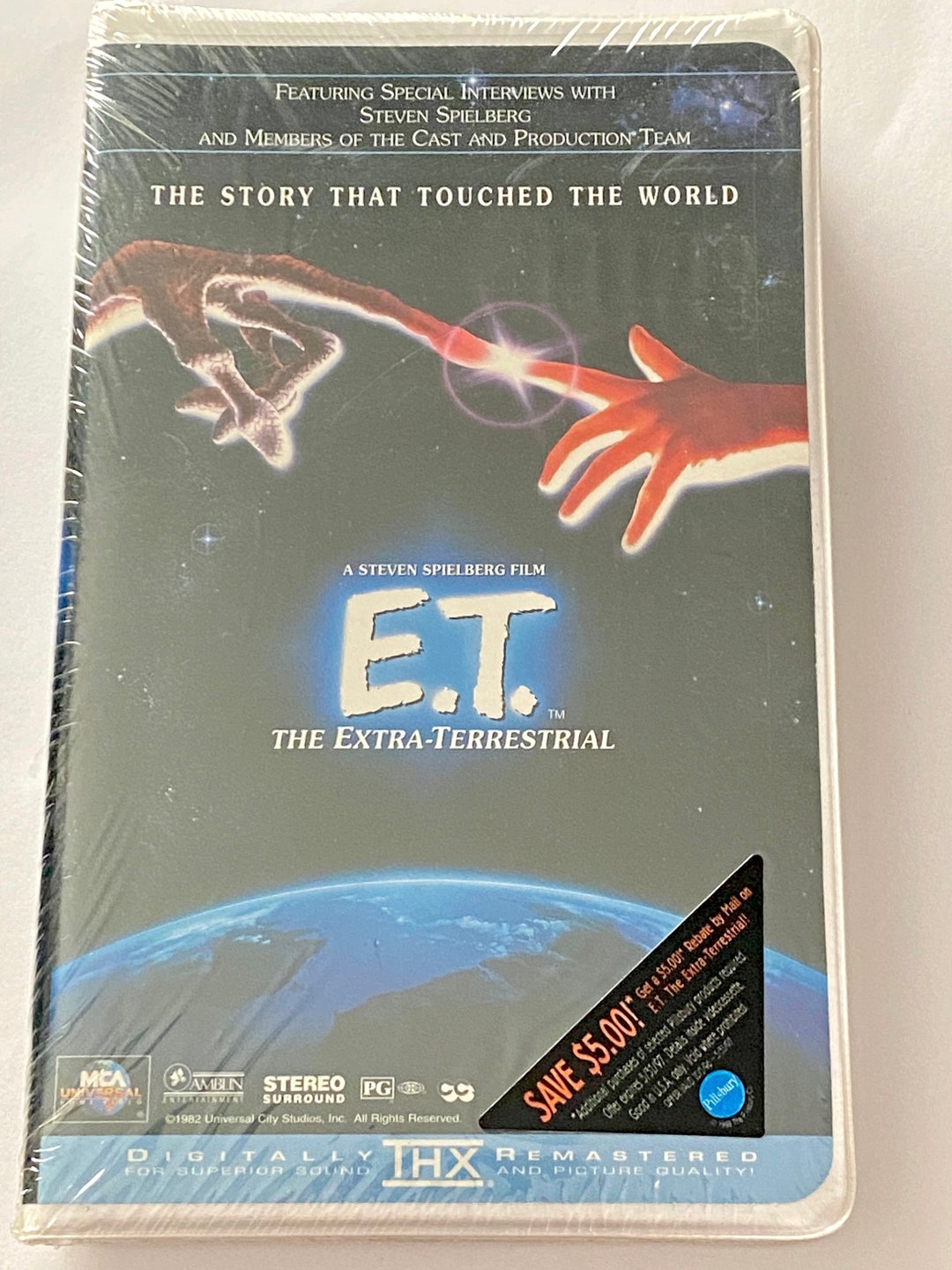 Factory Sealed Copy E.T. the Extra Terrestrial THX VHS Cassette (1996 ...