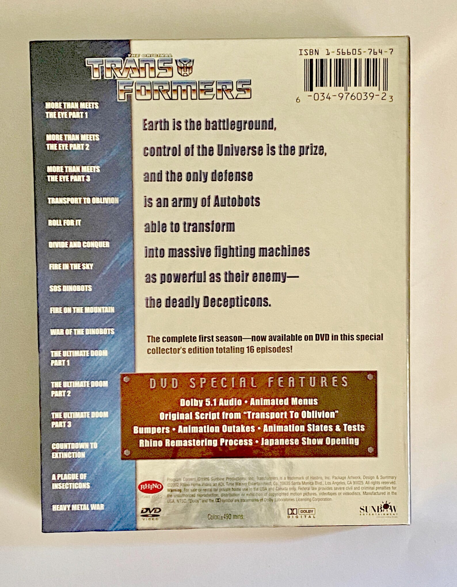 Transformers: the Complete Original Series DVD (1980s) - Etsy