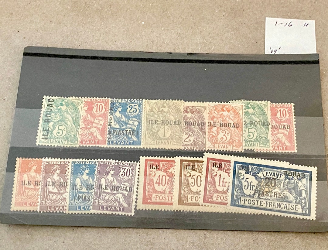 Scott Catalogue: Rouad, Ile 1-16 Stamps Hinged Overprint 1916 Arwad - Etsy