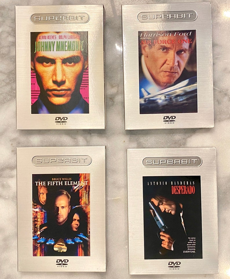 Lot of 6 Superbit Dvds in Original Boxes and Cases Desperado, Air Force ...