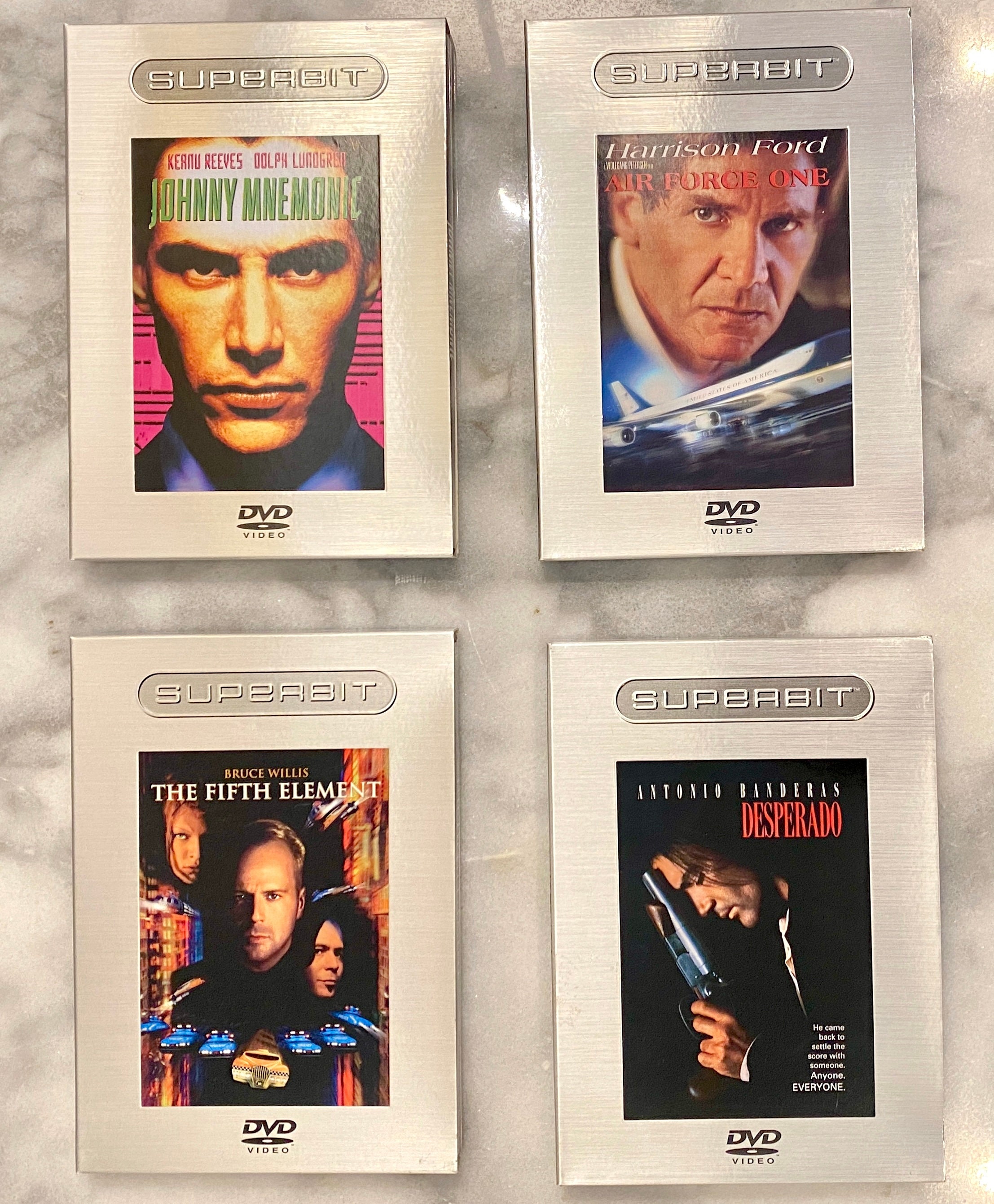 Lot of 6 Superbit Dvds in Original Boxes and Cases Desperado, Air Force ...