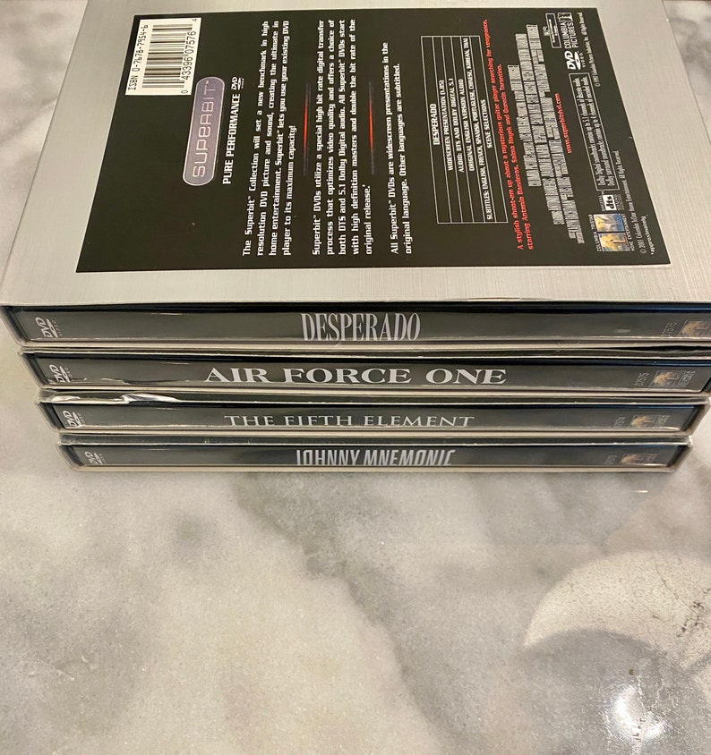 Lot of 6 Superbit Dvds in Original Boxes and Cases Desperado, Air Force ...