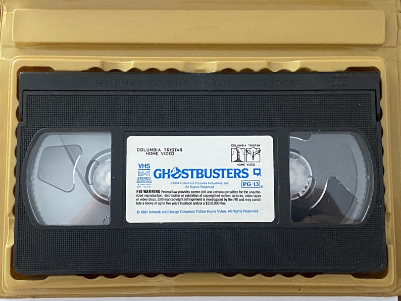Original Ghostbusters 1996 VHS Golden Clamshell Case - Etsy