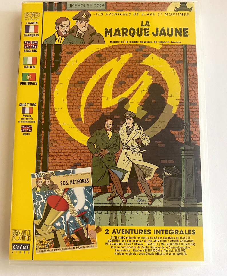 Blake Et Mortimer - DVD La Marque Jaune. S.O.S. Meteores - 1997 Citel Video - Etsy