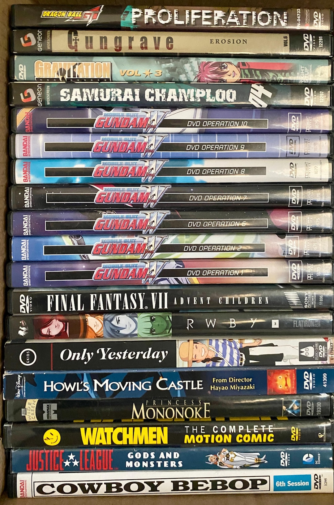 Anime and Animation Dvds Movies and Series - Opened and Watched - You ...