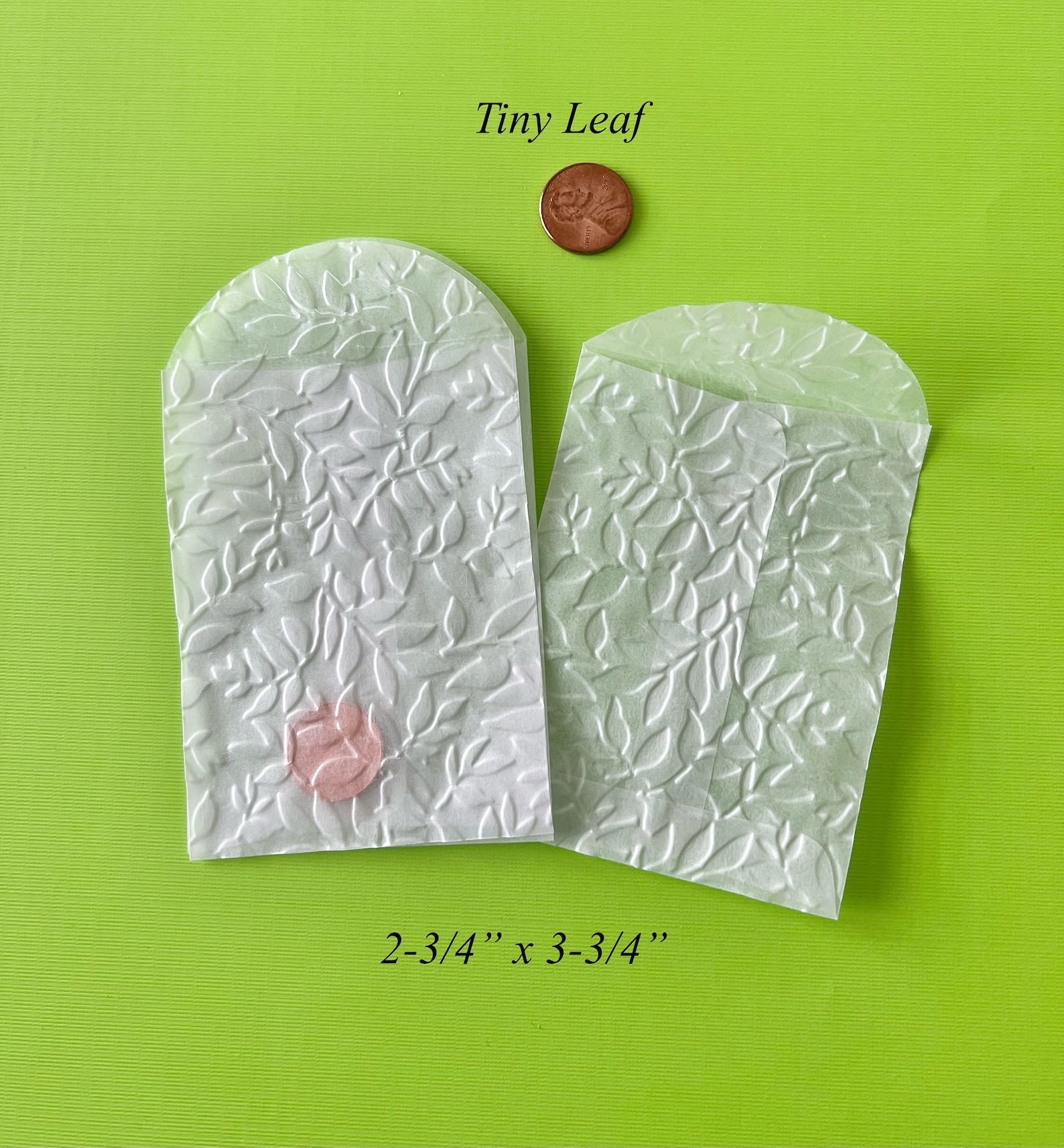 25 Glassine Envelopes Embossed Envelope Business Card - Etsy