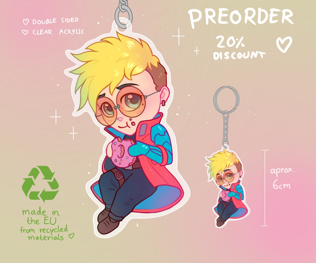 Donut Vash Trigun Stampede Keychain PREORDER - Etsy