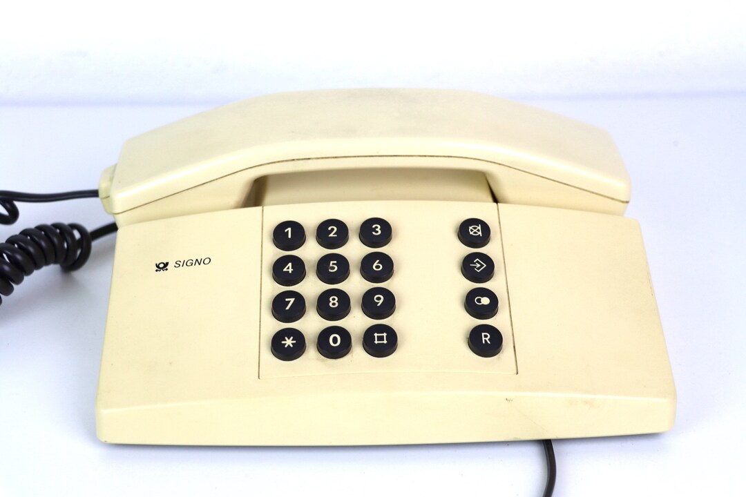 Retro Telefon Signo | vintage | beige - Etsy.de