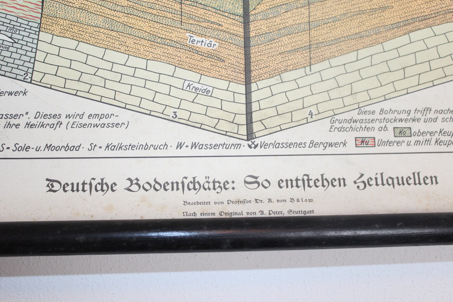 Antique Roll Map "german Mineral Resources" - Etsy