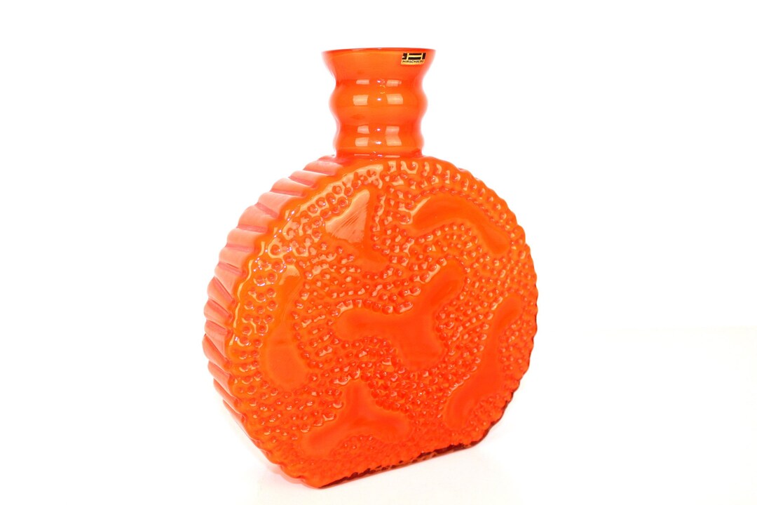 Glass Vase Hirschberg Vintage - Etsy