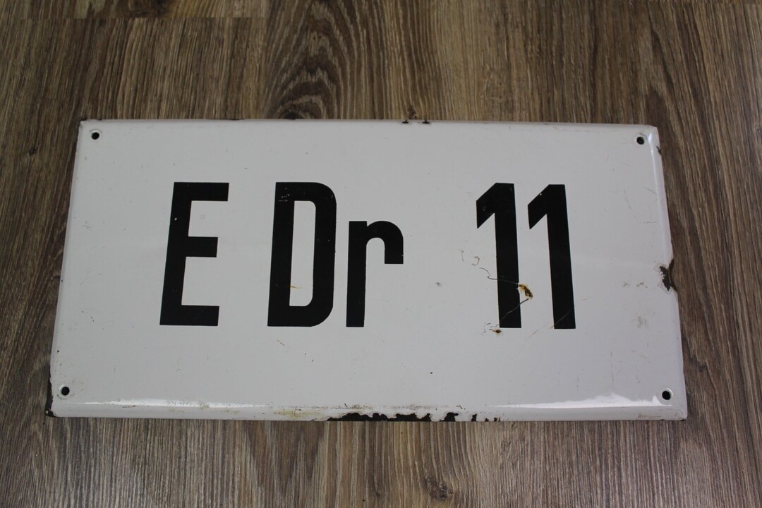 Antique Enamel Sign e Dr 11 Reichsbahn Vintage - Etsy