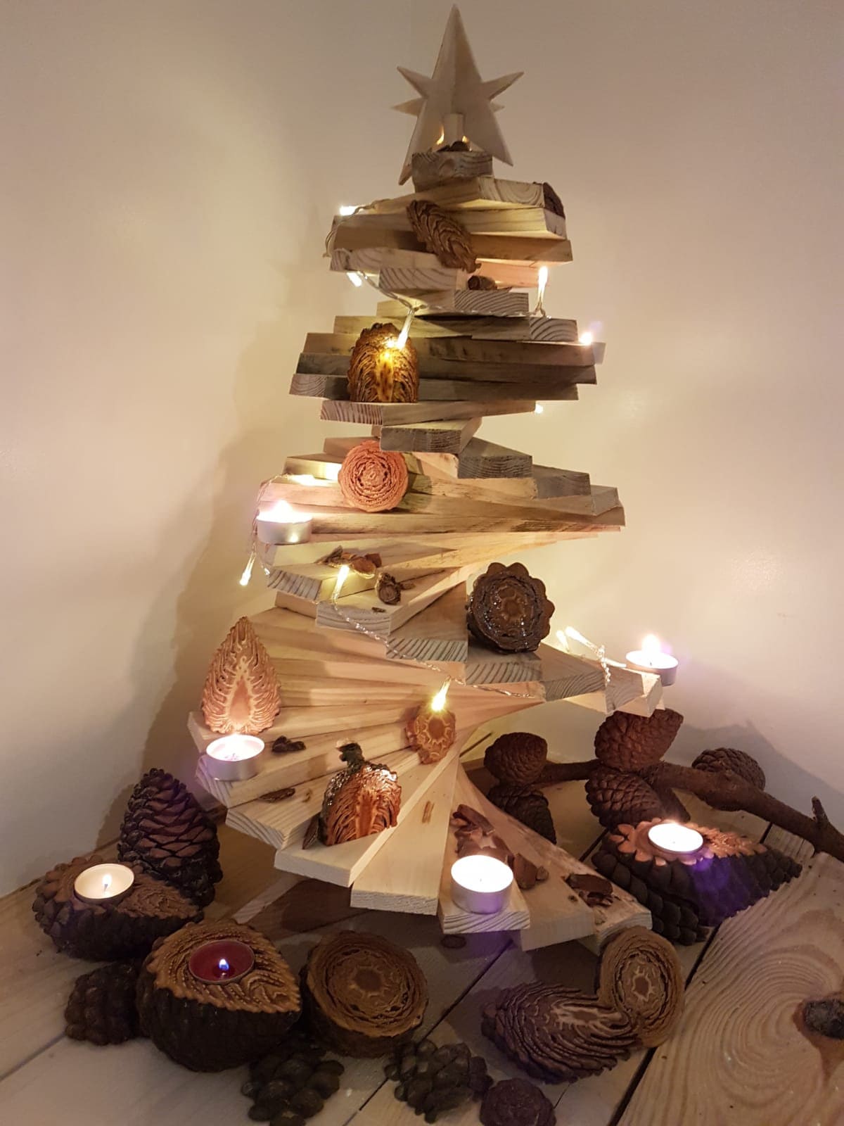 Half Size Wooden Christmas Tree - Etsy UK