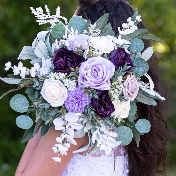 Plum Wedding Bouquet - Etsy