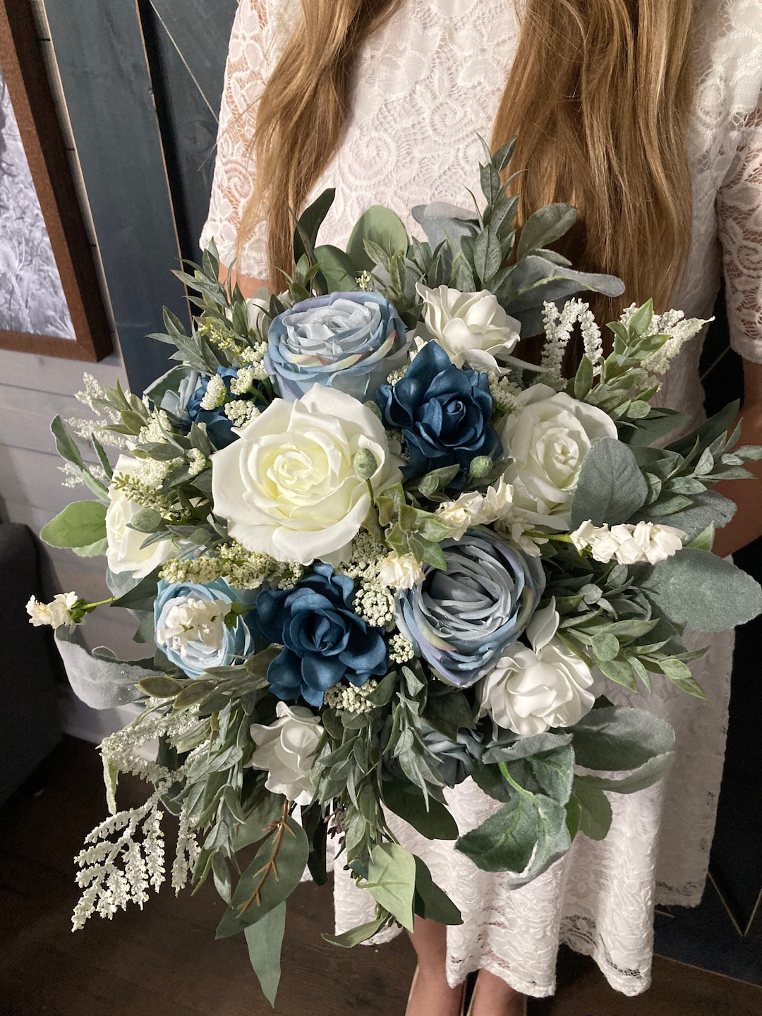 Slate Blue, Powder Blue, Dusty Blue, White and Sage Green Wedding ...