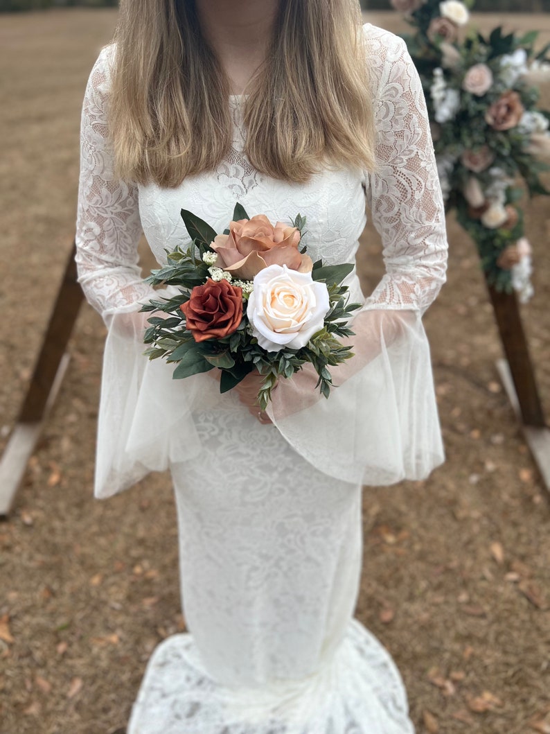 Terracotta and Rust Boho Wedding Bouquets Terracotta and - Etsy