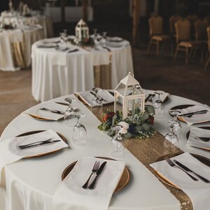 Terracotta, Slate Blue, and White Fall Wedding Centerpiece, Floral Ring ...