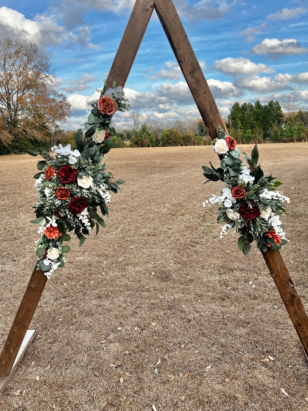 Terracotta, Rust, and Cream Arbor Swags, Wedding Arbor Decor - Etsy