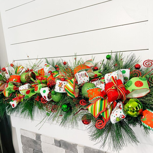 Grinch Garland - Etsy