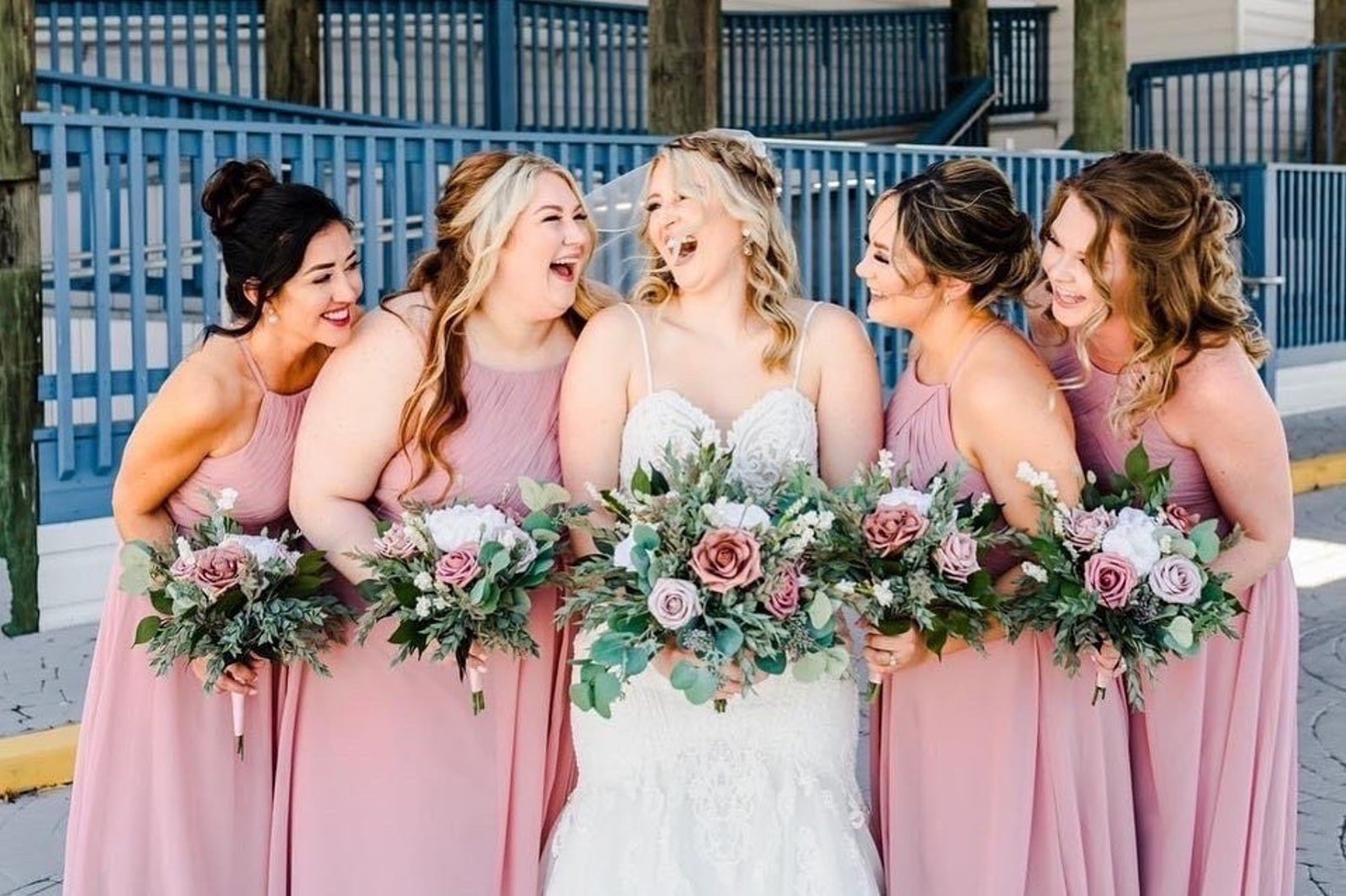 Dusty Rose Flowers Mauve Wedding Bouquet Pink Wedding - Etsy