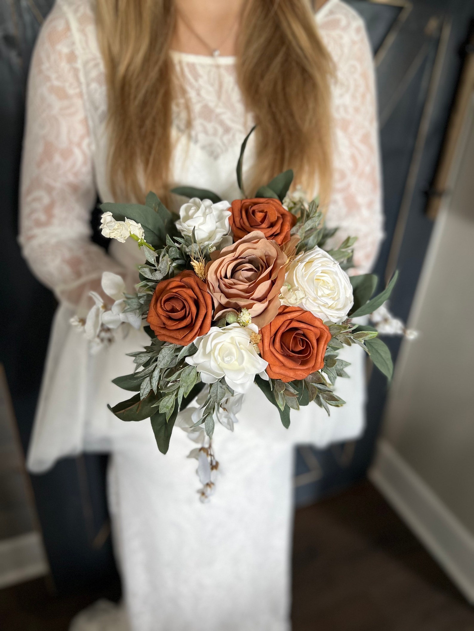 Terracotta and Rust Boho Wedding Bouquets Terracotta and - Etsy
