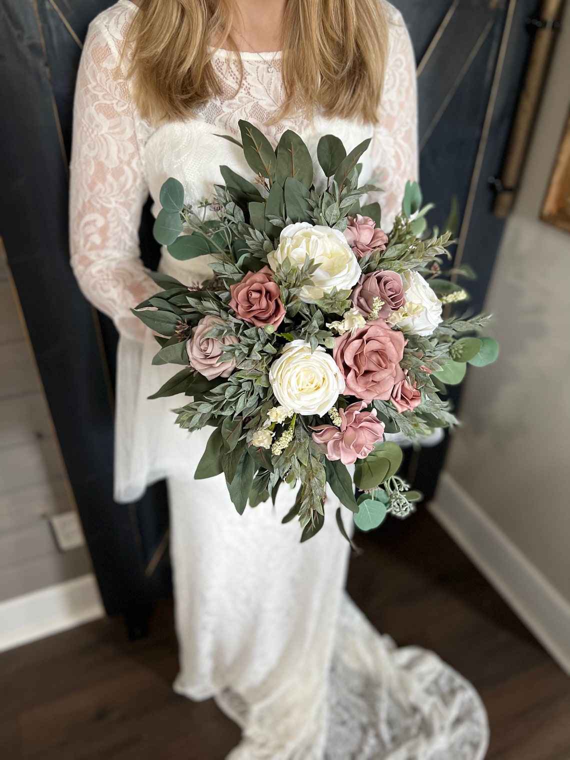 Dusty Rose Flowers Mauve Wedding Bouquet Pink Wedding - Etsy