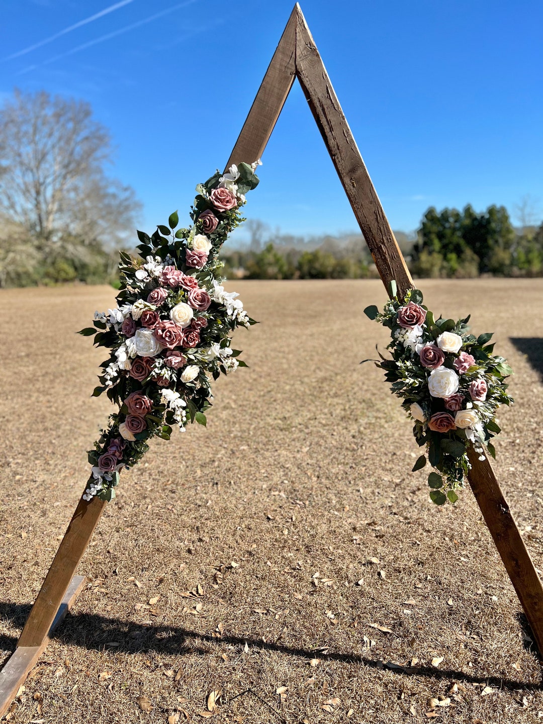 Dusty Rose Arch Swags, Wedding Arbor Decor - Etsy
