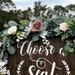 Dusty Rose Sign Swag, Floral Garland, Dusty Rose and Cream Floral ...