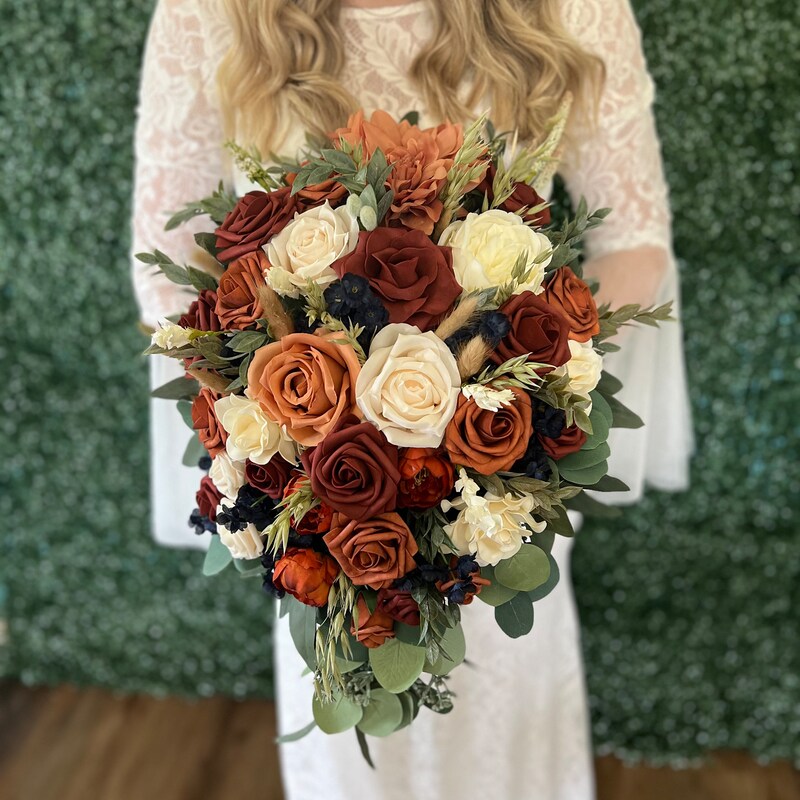 Rust Bridal Bouquet - Etsy