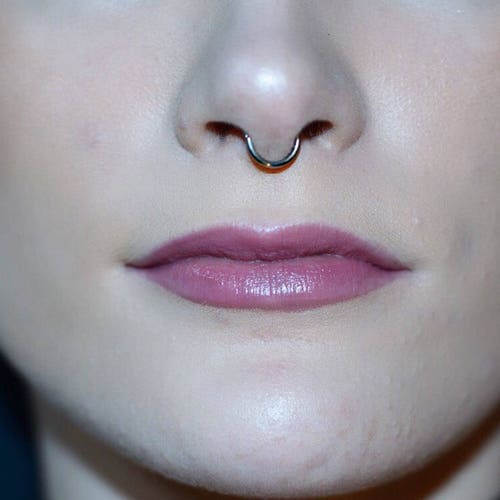 Septum Ring 16g 18g 20g d Shape 316L Surgical - Etsy