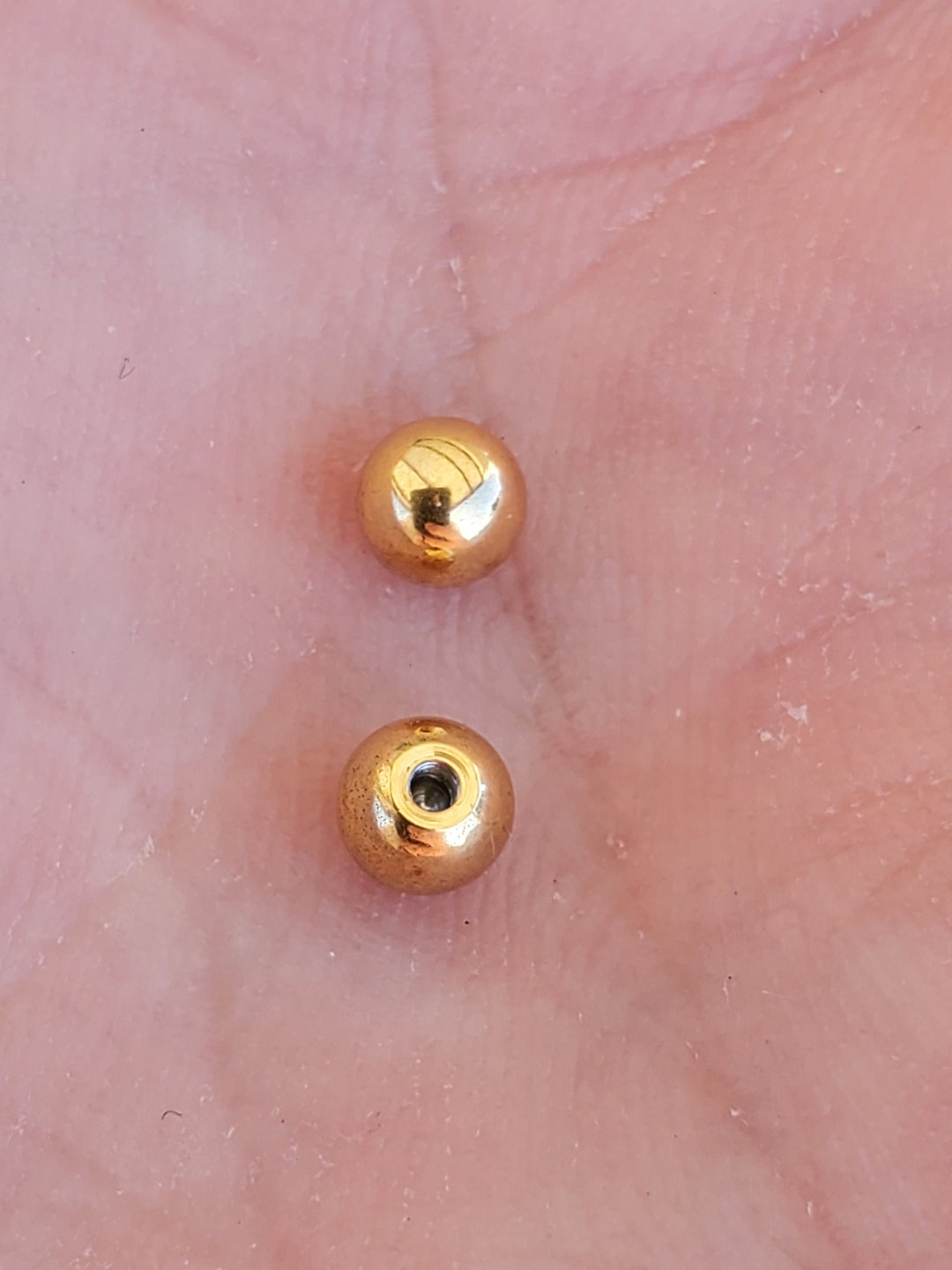 Buy Yellow Gold Color Balls 20g 18g 16g 14g Replacement Balls ...